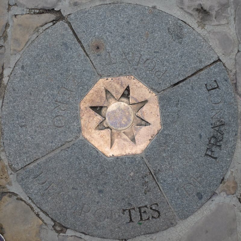 Point Zero stock image. Image of point, paris, front - 97870103