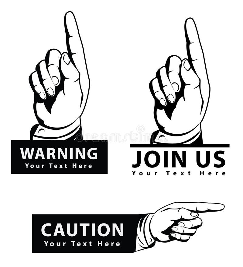 Pointage de la main illustration de vecteur. Illustration du affaires ...