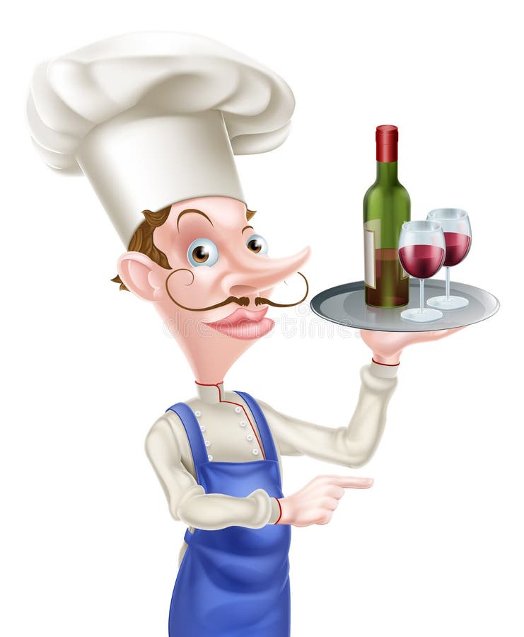 Pointage du chef de vin illustration de vecteur. Illustration du ...