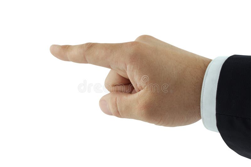 Pointage du doigt image stock. Image du isolement, procès - 2225915