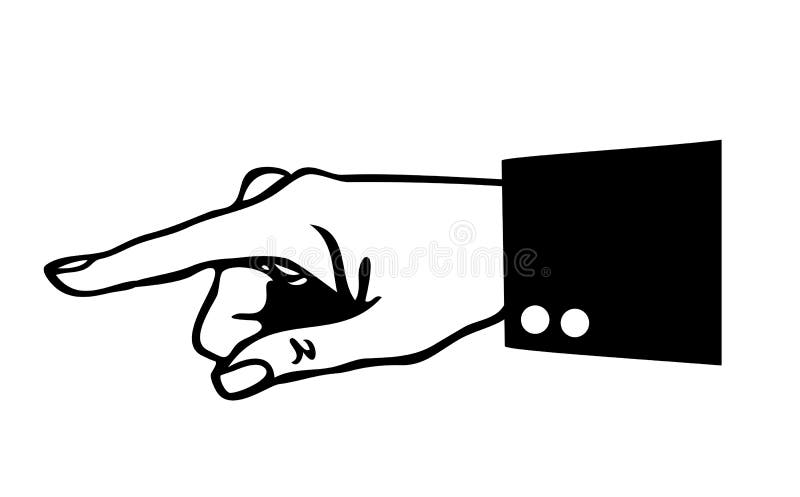 Doigt pointé illustration de vecteur. Illustration du index - 42234240