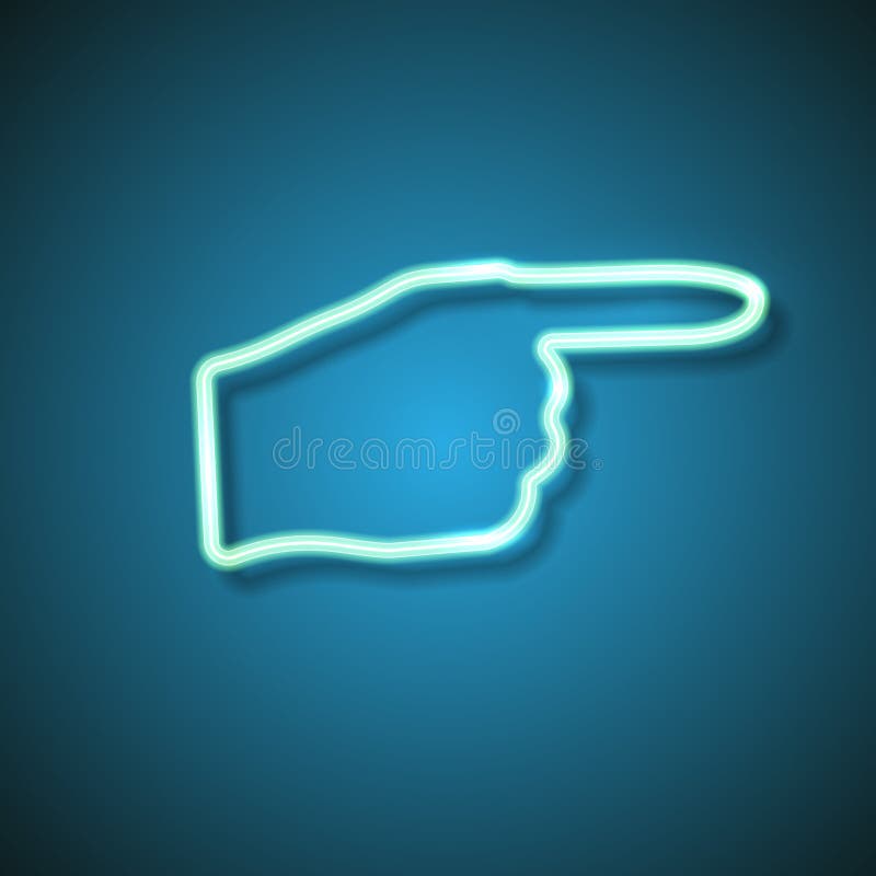 Pointage du geste de doigt illustration de vecteur. Illustration du ...