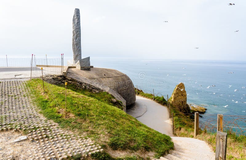 Pointe Du Hoc Ranger Monument in Normandy Editorial Image - Image of ...