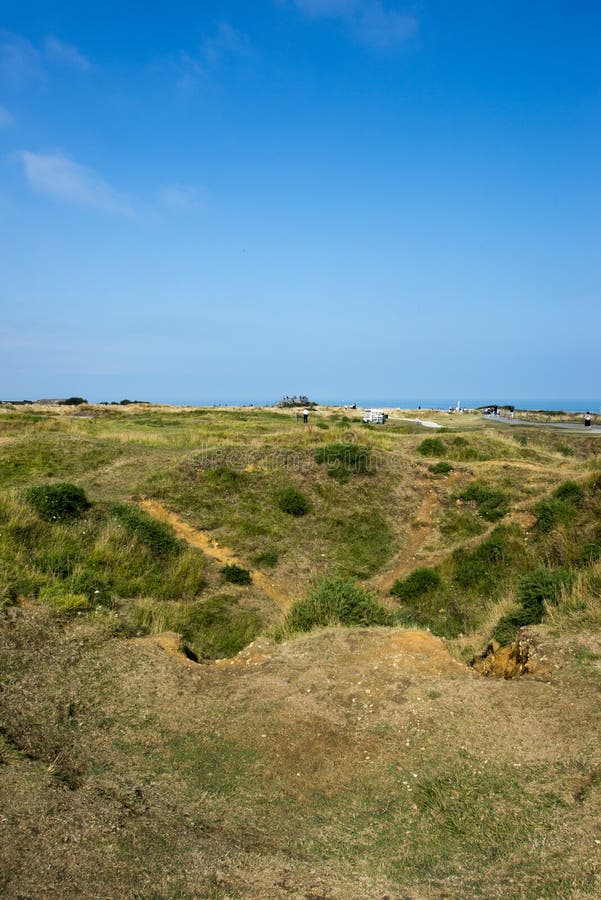 Hoc Pointe Du Slagveld in WW2 Tijdens De Invasie Van Normandië ...