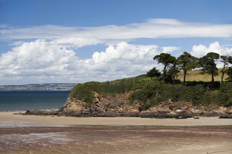 The Pointe du Ry in Kerlaz stock image. Image of tourism - 302983993