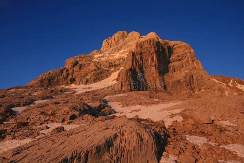 Pointe Percee at sunset stock image. Image of massif - 25041009