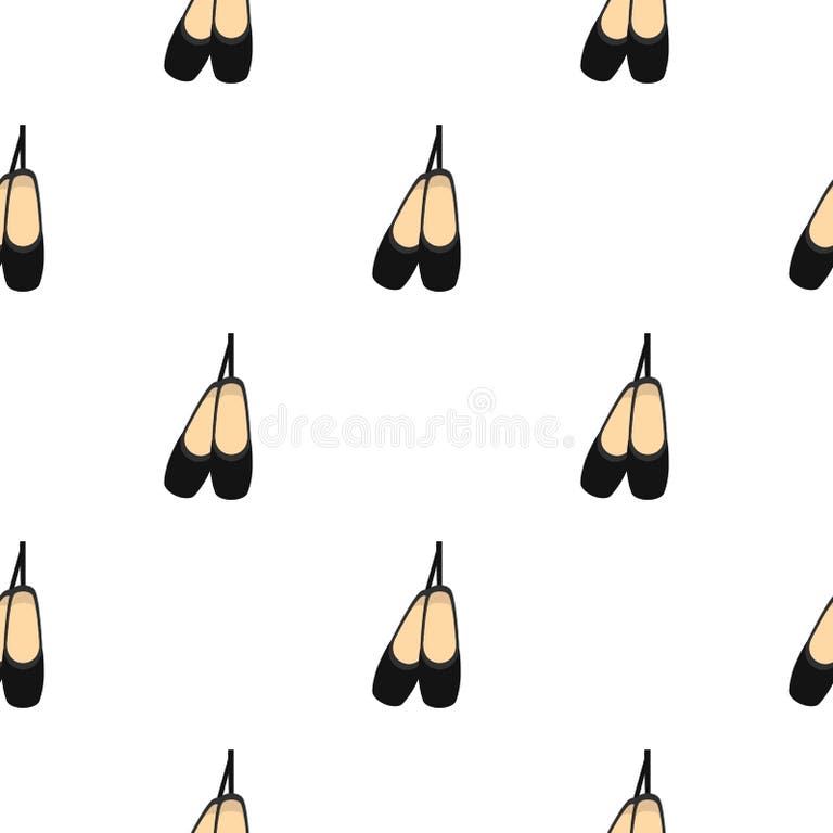 Pointe shoes pattern flat stock vector. Illustration of practice ...