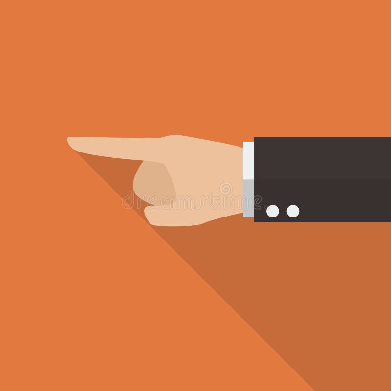 Pointed the finger stock vector. Illustration of creative - 59063664