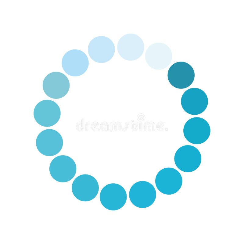 Pointed Loading Circle Flat Style Icon Vector Design Stock Vector ...