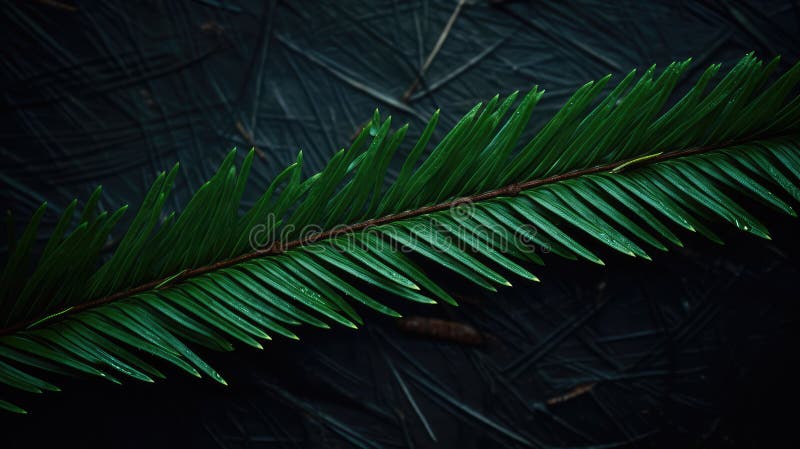 Pointed long leaf stock illustration. Illustration of ecosystem - 369584863