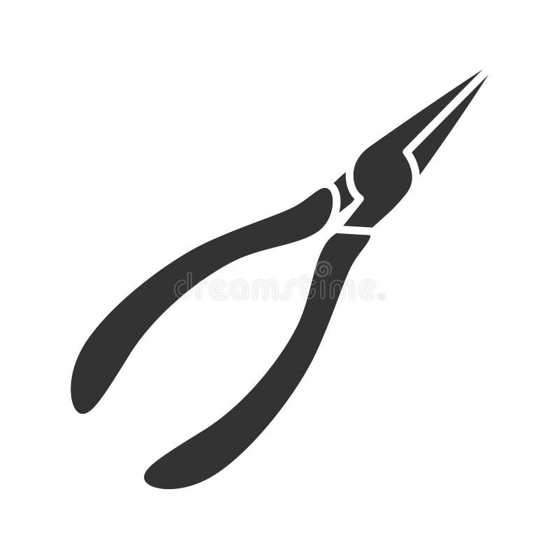 Pliers Vector Icon on White Background. Flat Vector Pliers Icon Symbol ...