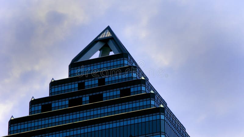 Pointed skyscraper roof stock photo. Image of estate, modern - 6834818