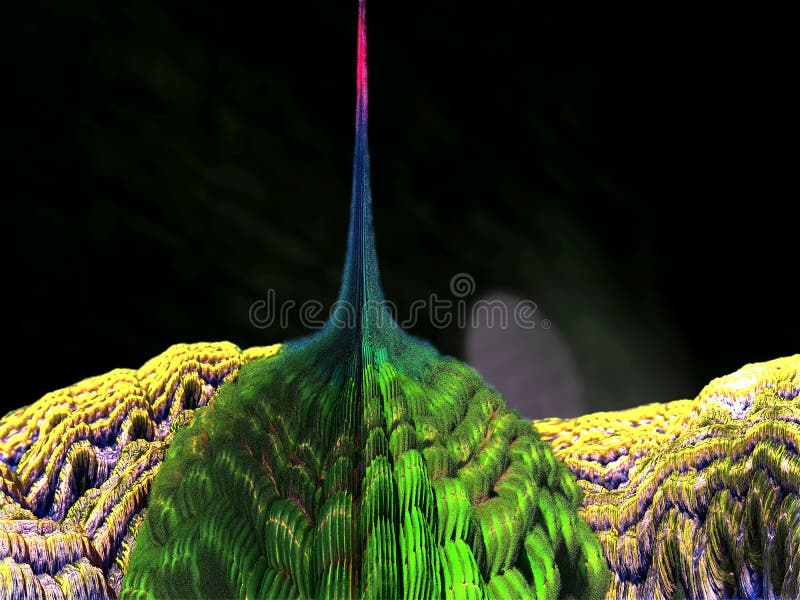 Pointed Spike, Computer Graphics from Fractals, 3d Fractal Graphic ...