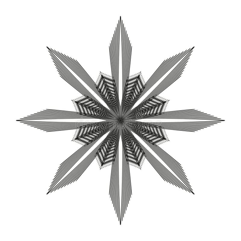 Pointed Snowflake Pattern Stock Illustrations – 1,436 Pointed Snowflake ...