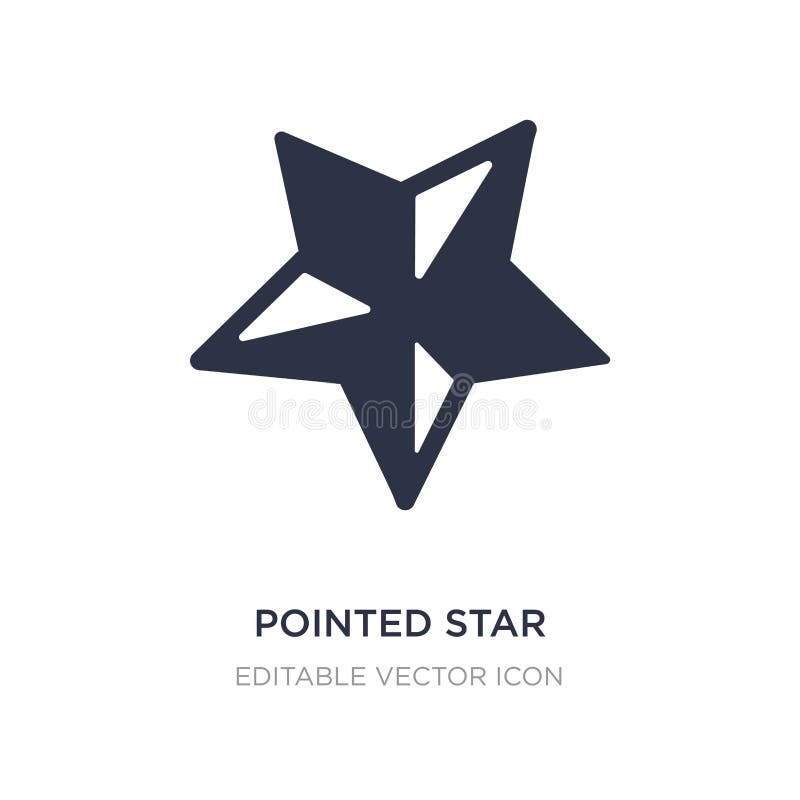 Pointed Star Icon on White Background. Simple Element Illustration from ...