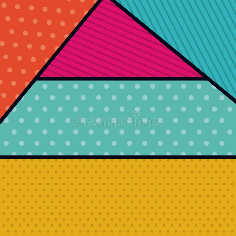 Pointed and Striped Background Design Stock Vector - Illustration of ...