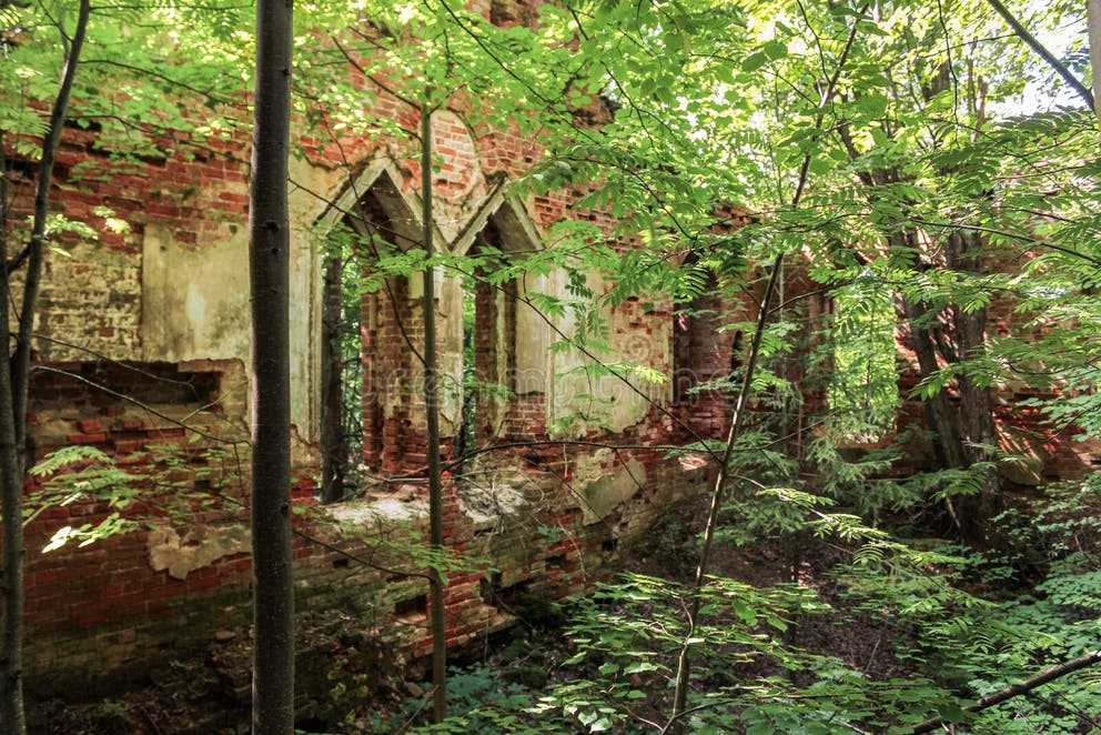 Pointed Windows in an Ancient Wall. Stock Image - Image of architecture ...