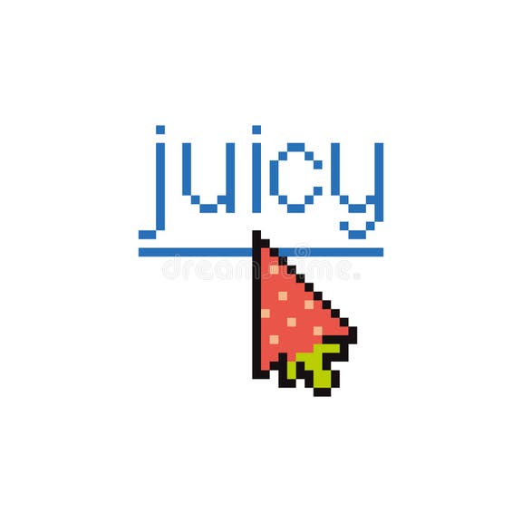 T-shirt Design with Pixelated Strawberry Pointer with Hyperlink Text ...