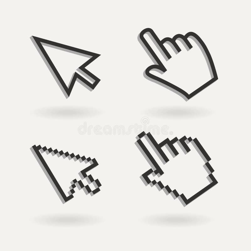 Pointer illustration de vecteur. Illustration du conception - 47579390