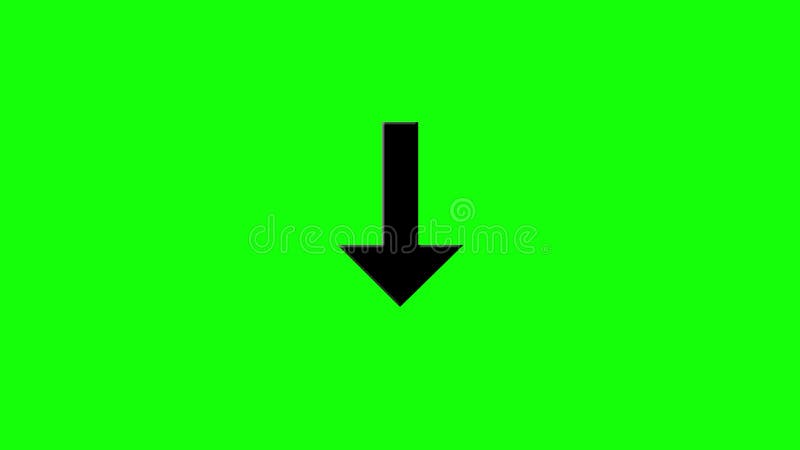 Pointer Arrow Animation on Green Screen, 4k Animation Looping Arrow ...