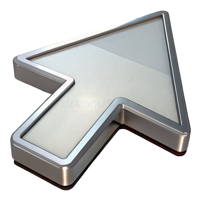 Pointer Arrow Icon Cursor Design Navigation Guidance Directional Element Isolated Transparent ...