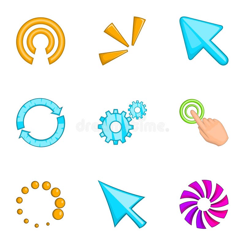 Cartoon Computer Mouse Arrow Stock Illustrations – 1,085 Cartoon ...