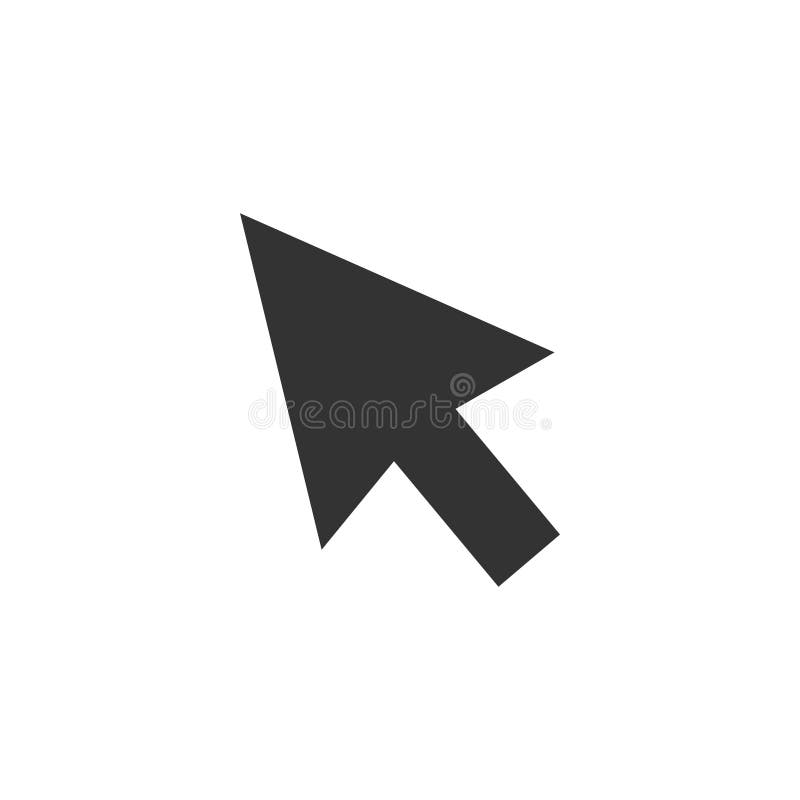 Pointer, Cursor, Arrow Icon. Vector Illustration, Flat Design Stock ...