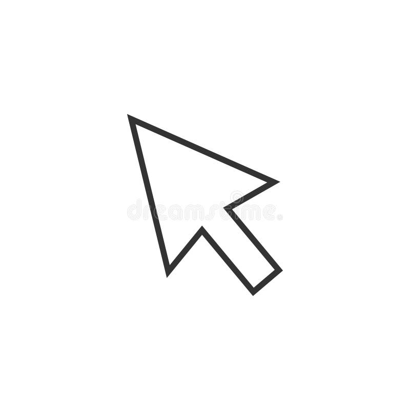 Pointer, Cursor, Arrow Icon. Vector Illustration, Flat Design Stock ...