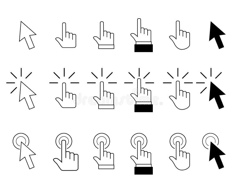 Click Here Pointing Finger Stock Illustrations – 302 Click Here ...
