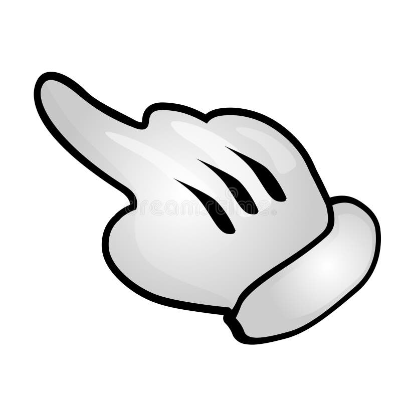 Pointer Finger. Cartoon Wrist Icon. Cursor Symbol Stock Vector ...