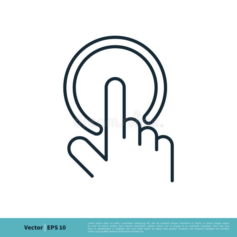 Pointer Finger Icon Vector Logo Template Illustration Design. Vector ...