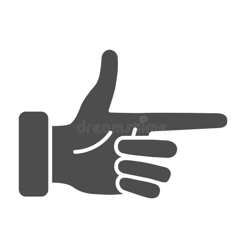 Finger pointing symbol stock illustration. Illustration of pointing ...