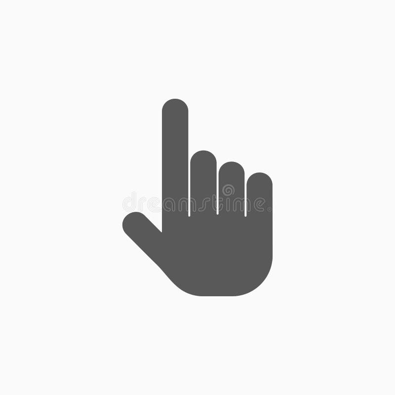 Pointer Icon, Point, Finger, Click, Touch, Arrow, Hand Stock Vector ...