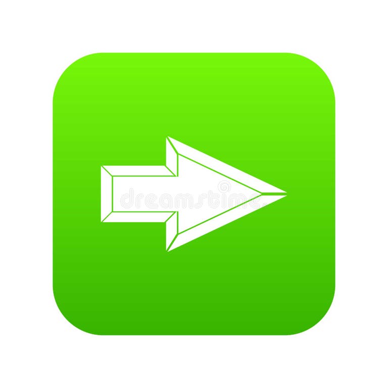 Pointer icon digital green stock vector. Illustration of point - 118551638