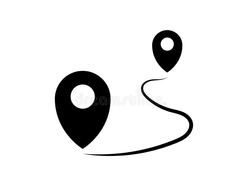 Pins for Map, Destination Symbol, Navigation Position Marker and Travel ...