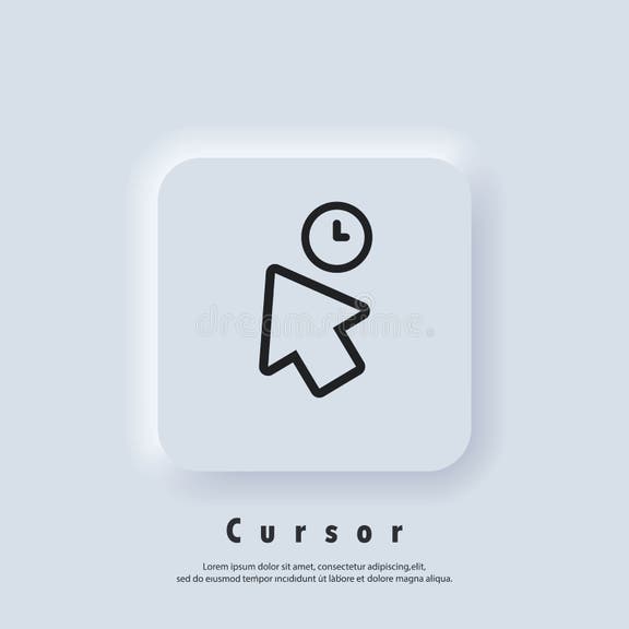 Pointer Icon Logo. Cursor Sign. Click Icon. Computer Mouse, Cursors, Pointing. Arrow and Wait ...