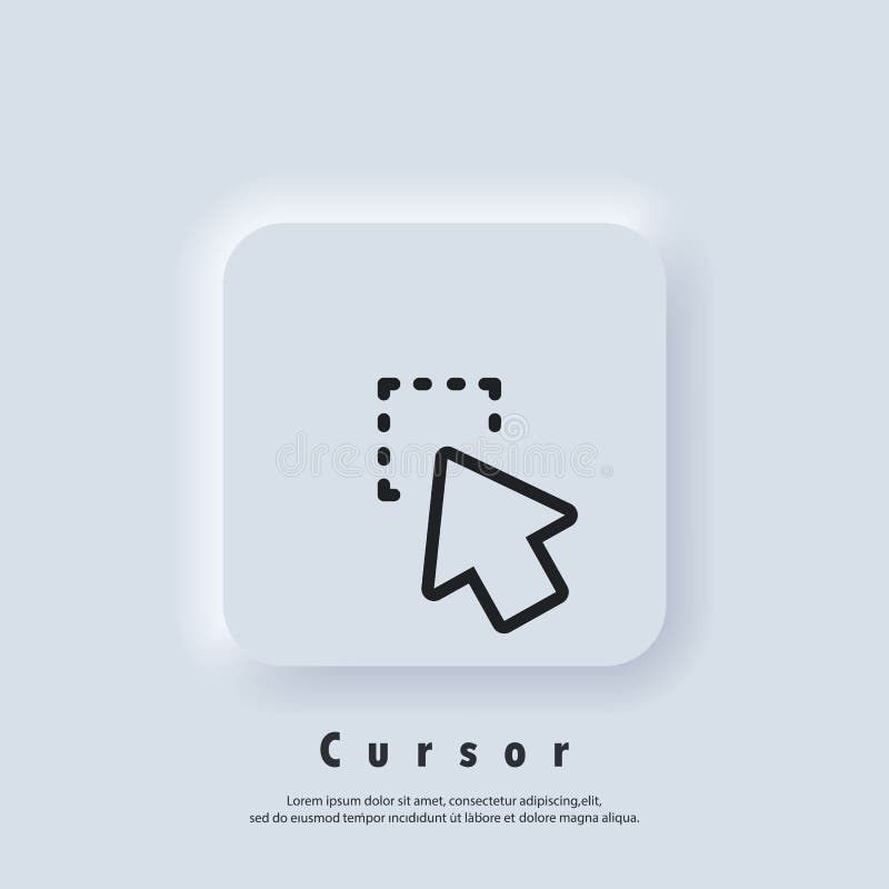 Drag and Drop Icon. Cursor, Pointer, Computer Mouse. Drag Line Icon. Vector on Isolated White ...