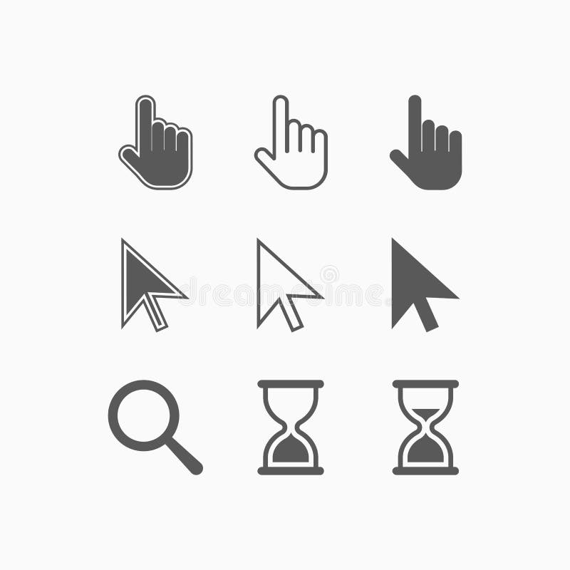 Pointer Icon, Point, Finger, Click, Touch, Arrow, Hand Stock Vector ...