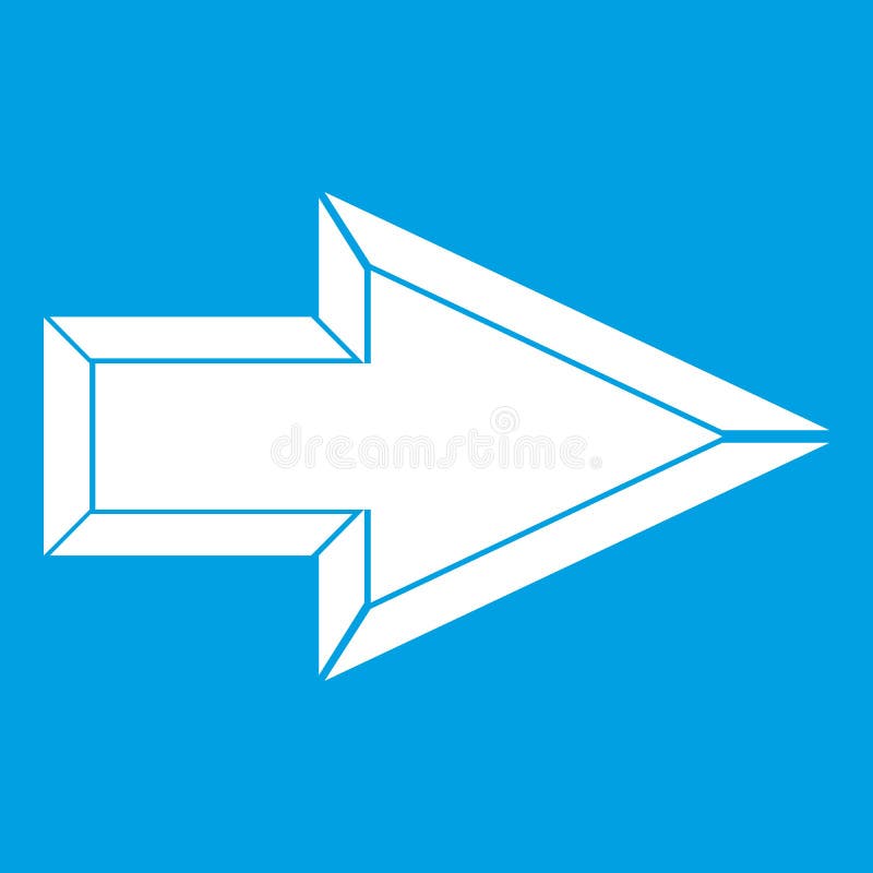 Pointer icon white stock vector. Illustration of location - 96538758