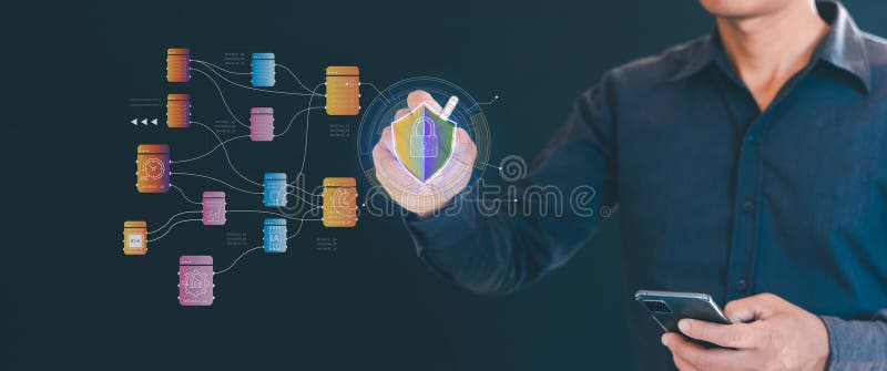 Pointer Icons Lock Network Security and Privacy Concepts To Protect ...