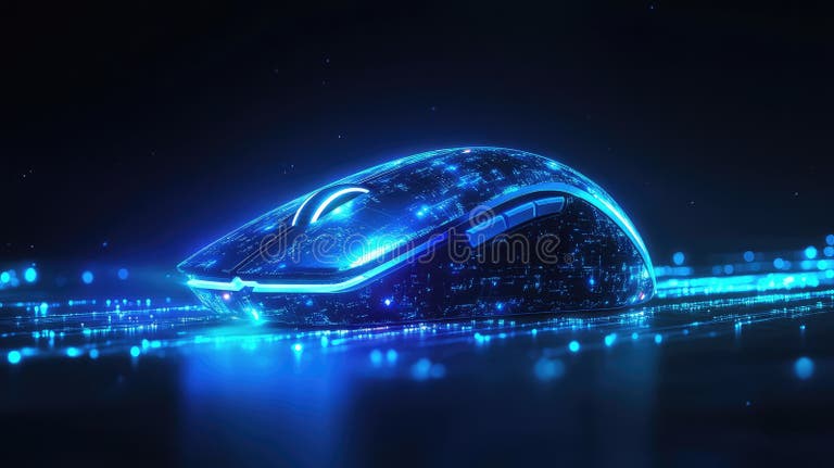 Pointer Lighting Up Mouse Cursor Stock Illustration - Illustration of ...