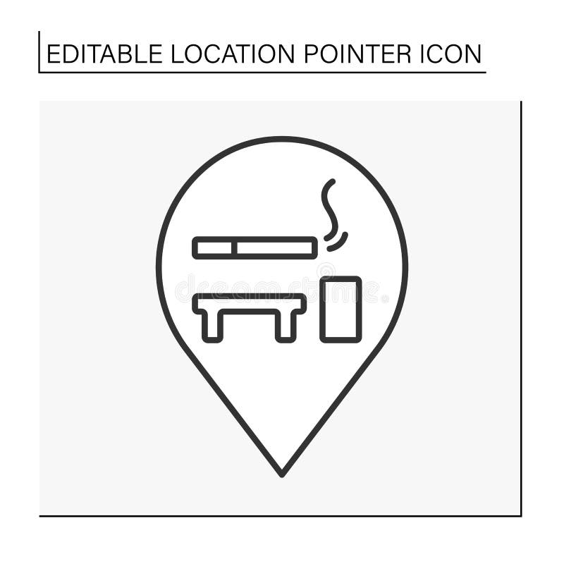 Pointer line icon stock vector. Illustration of sign - 232017923