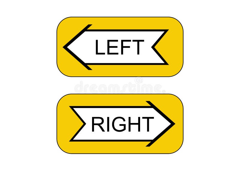 Pointer Link: Left or Right Stock Vector - Illustration of arrow, sign ...