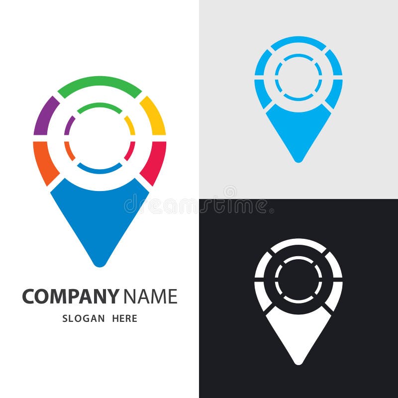 Pointer Logo Template Vector Icon Stock Vector - Illustration of ...