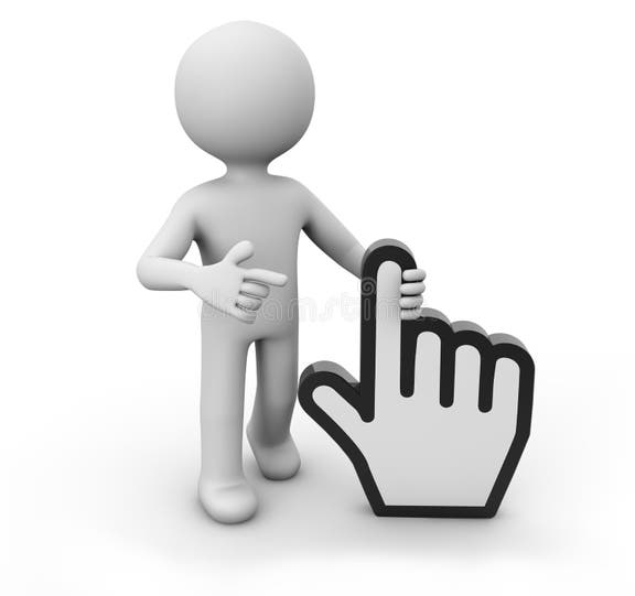 Pointer man stock illustration. Illustration of render - 27839187