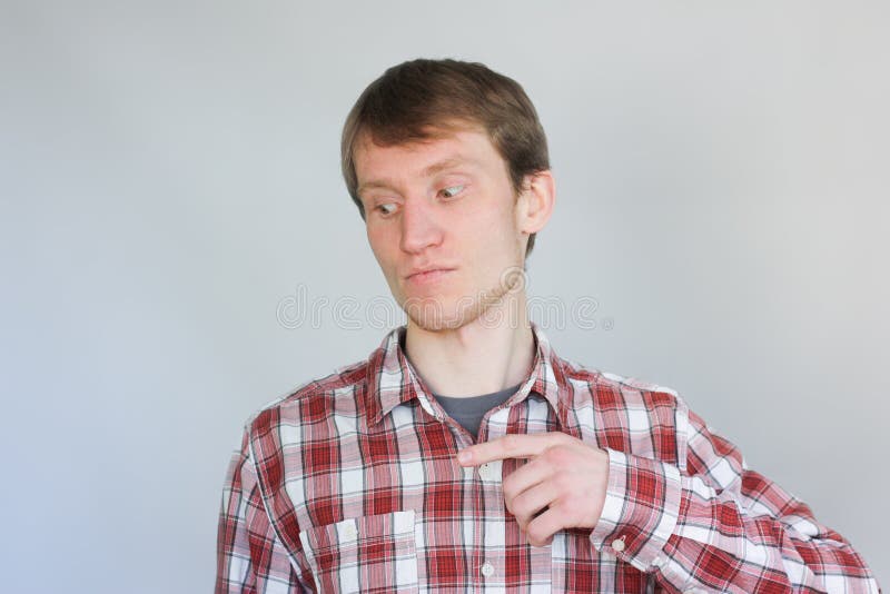 Pointer. the Man Has a Finger Stock Photo - Image of seamless, buffalo ...