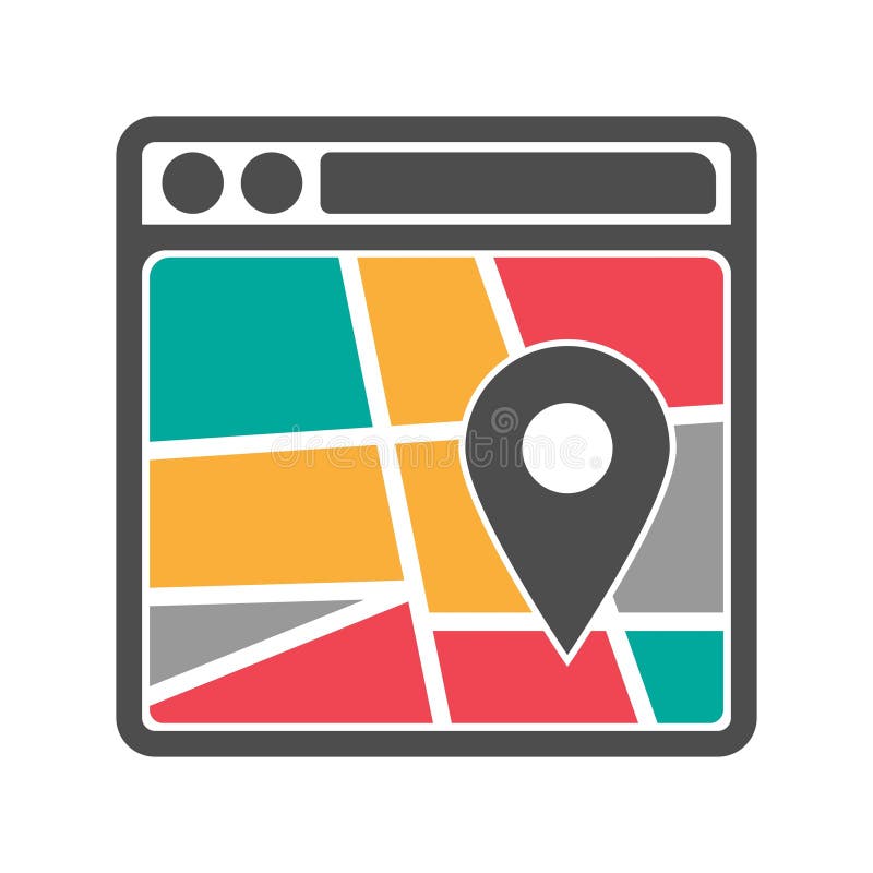 Pointer map icon design stock vector. Illustration of design - 336163434