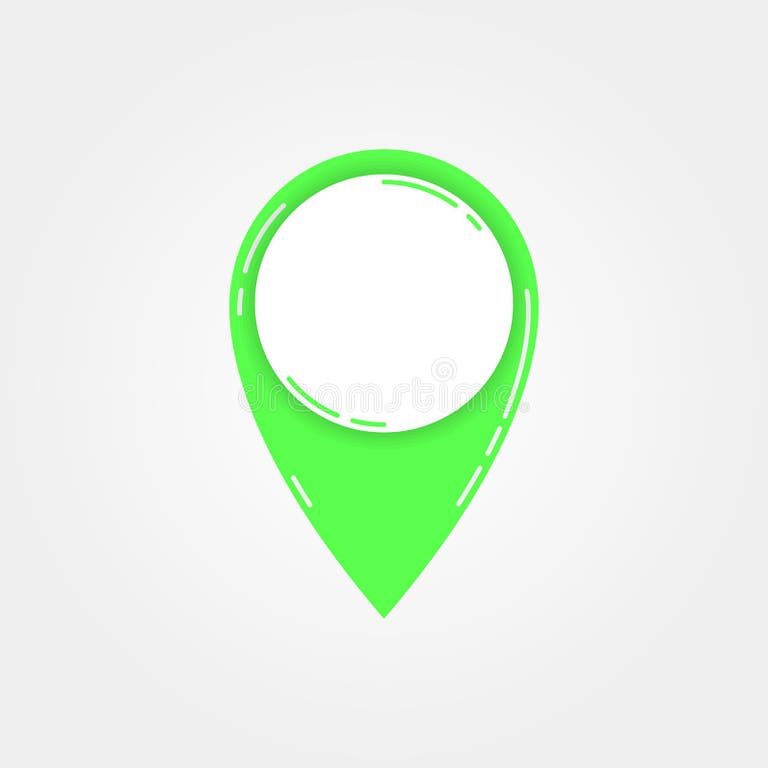 Pointer Map Icon - Green Vector Stock Vector - Illustration of business ...