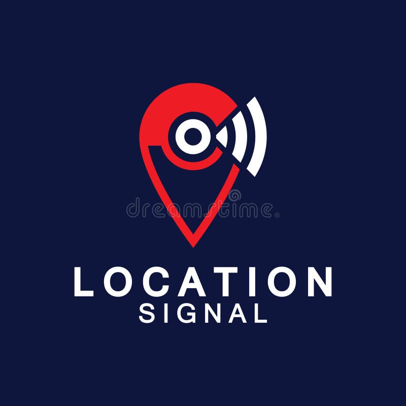 Pointer Map with Wifi Internet Signal Location Connection Icons Logo ...