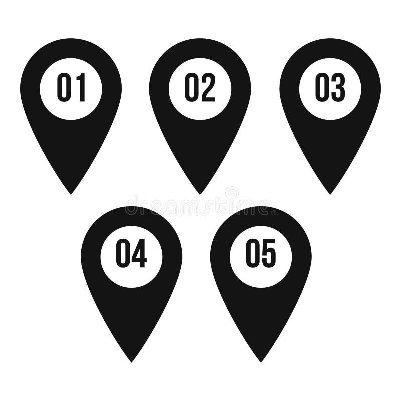 Pointer Marks Icon, Simple Style Stock Vector - Illustration of ...